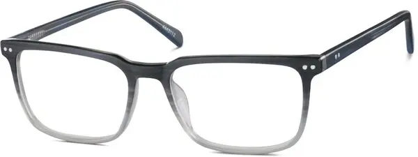 Zenni Rectangle Full Rim Eyeglasses - Gray