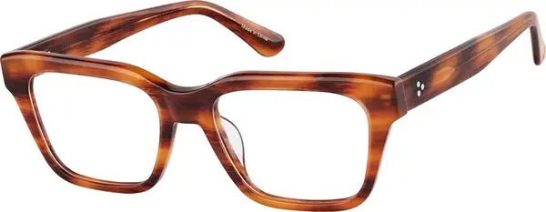 Zenni Rectangle Glasses Plastic Full Rim Frame - Pattern