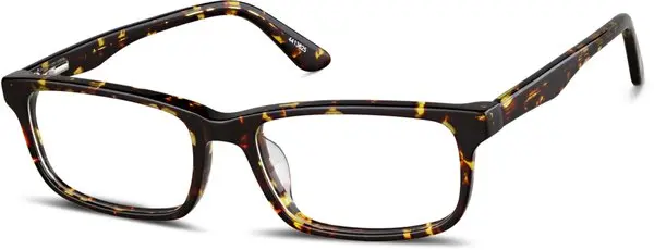 Zenni Rectangle Full Rim Eyeglasses - Tortoiseshell