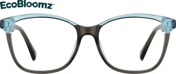 Zenni Vintage Rectangle Full Rim Frame - Gray