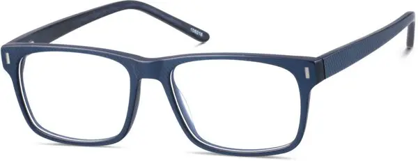 Zenni Rectangle Full Rim Eyeglasses - Blue
