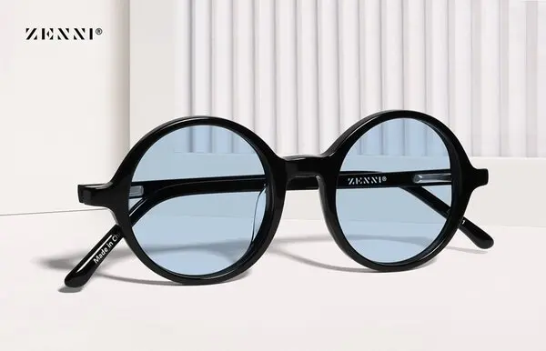 Zenni Punk Round Eyeglasses - Black