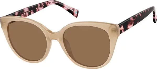Zenni Oversized Cat-eye Full Rim Sunglasses - Brown