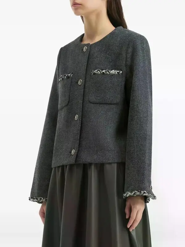 B+AB Braided Trim Jacket