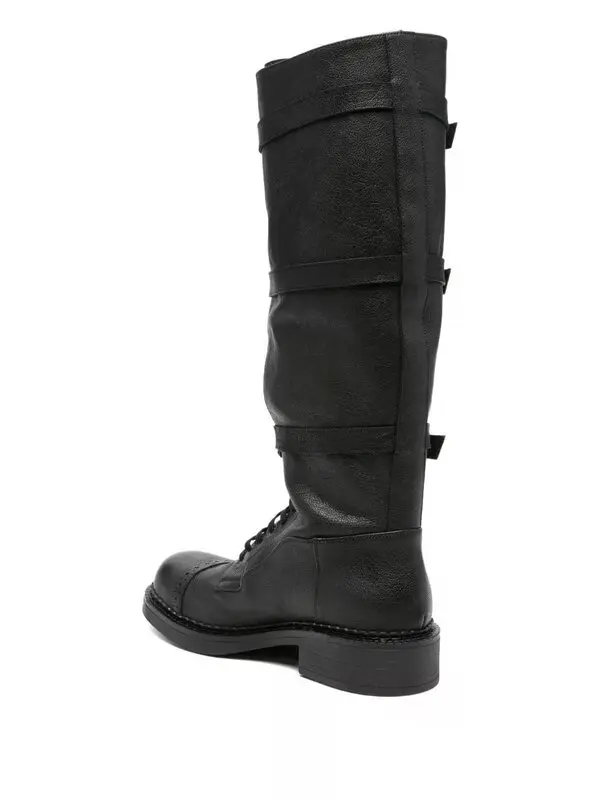 P.a.r.o.s.h Buckle-strap Lace-up Boots
