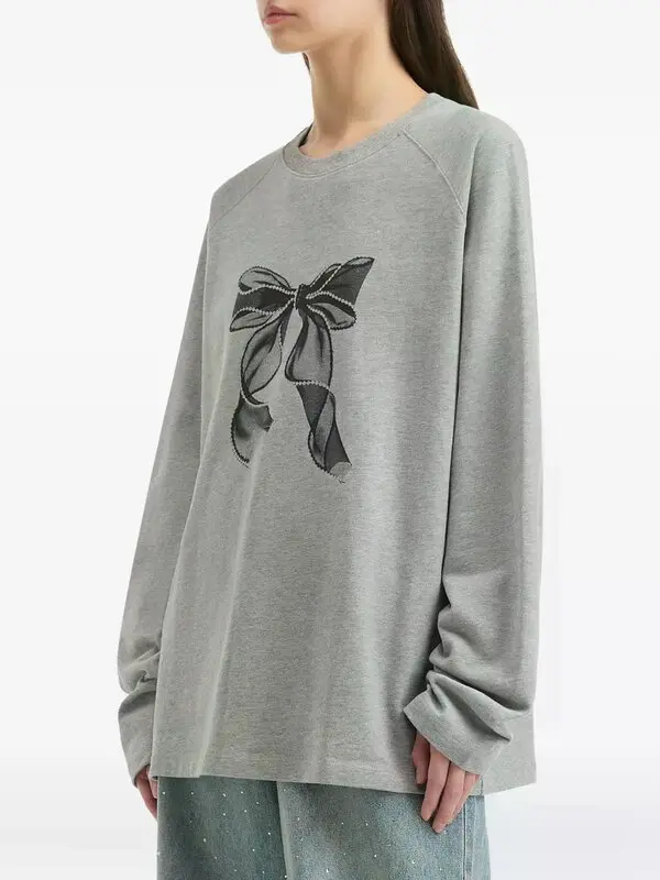 B+AB Bow-print Cotton Sweatshirt