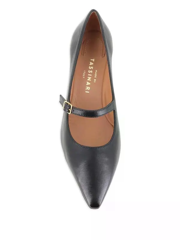 TASSINARI Buckle-strap Pointed-toe Pumps - Black