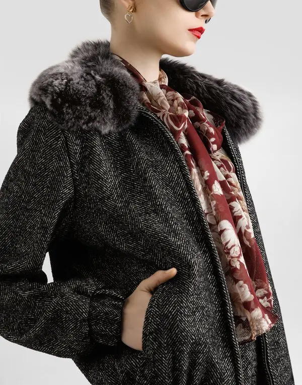 Dolce & Gabbana Chevron Wool Jacket - Multicolor