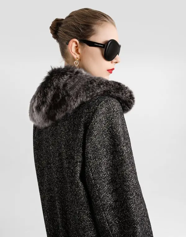 Dolce & Gabbana Chevron Wool Jacket - Multicolor