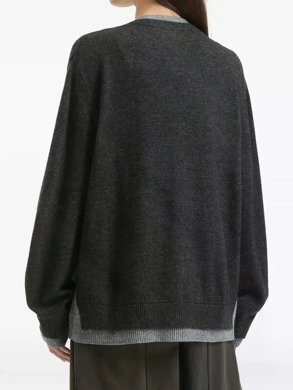TOUT A COUP Embroidered-logo Cardigan