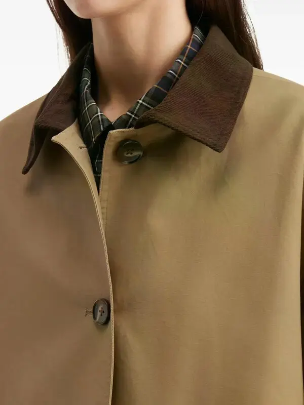 B+AB Corduroy-collar Cotton Coat