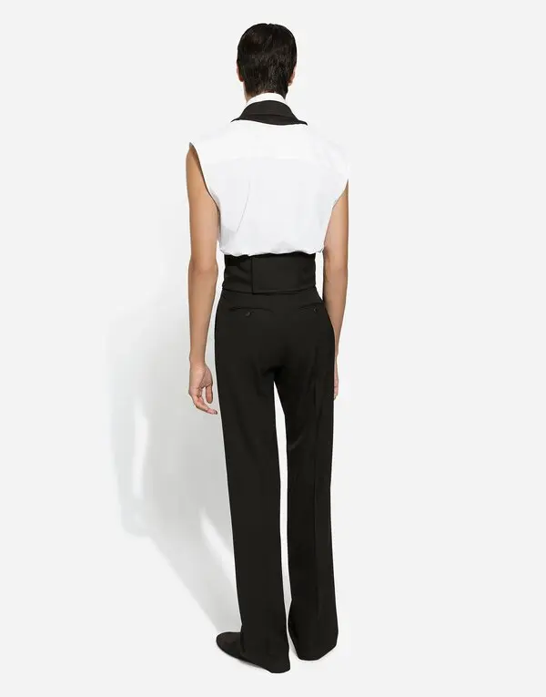 Dolce & Gabbana Straight-leg Wool Trousers