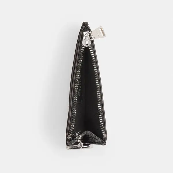 COACHTOPIA Alter/ego Zip Card Case With Key Ring - Black/chalk