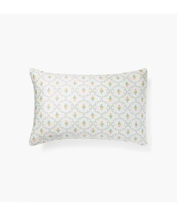 Hill House Home The Sisi Silk Pillowcase - Pastel Trellis