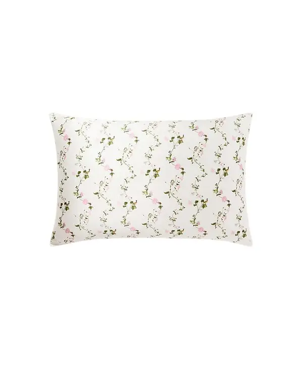 Hill House Home The Sisi Silk Pillowcase - Pink Pond Floral