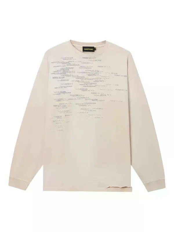 MINI CREAM Logo Long-sleeve Top