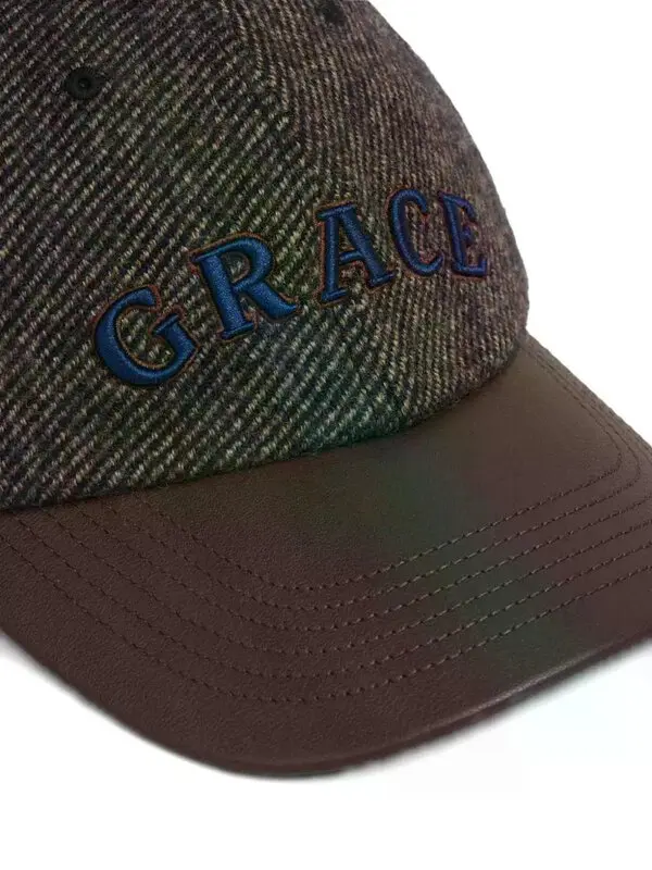 WALES BONNER Grace Cap - Brown