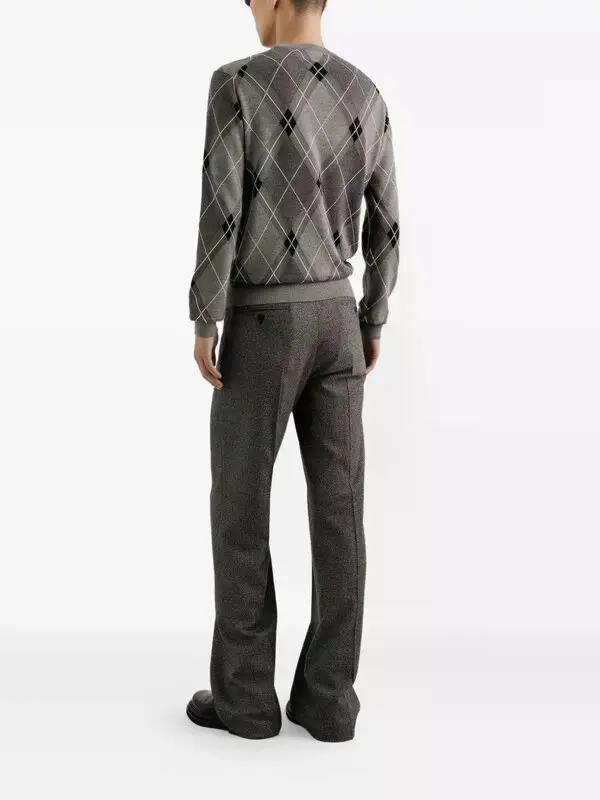Dolce & Gabbana Argyle-pattern Sweater