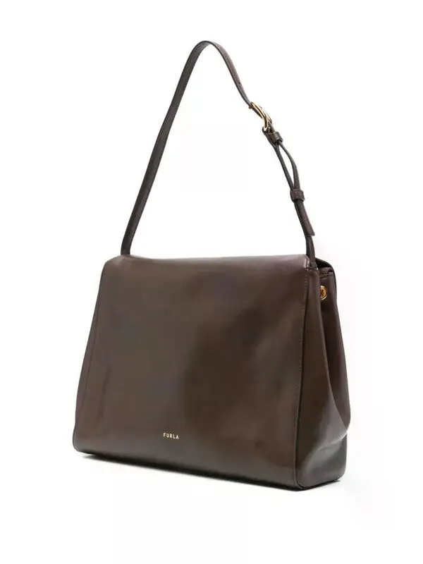 Furla Domus Circular-detail Leather Shoulder Bag