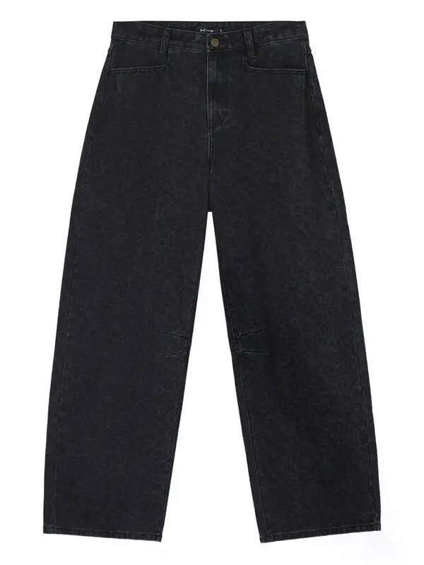 TOUT A COUP Leopard-print Jeans