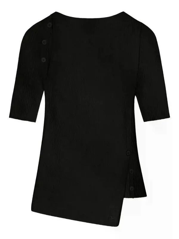 COURREGES Buttoned Ribbed Top