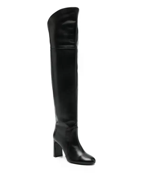 STUART WEITZMAN Slouchy Leather Over-the-knee Boots