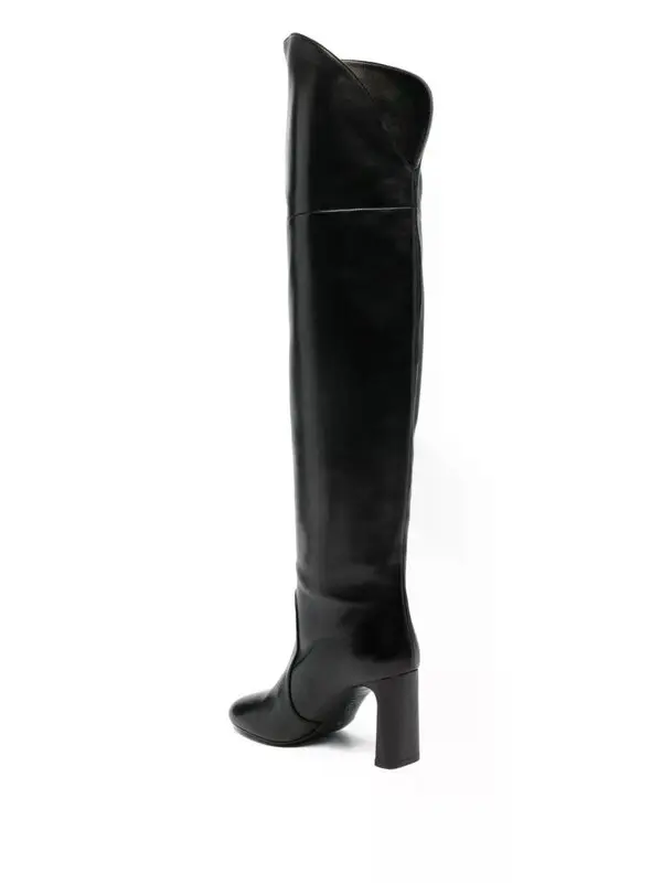 STUART WEITZMAN Slouchy Leather Over-the-knee Boots