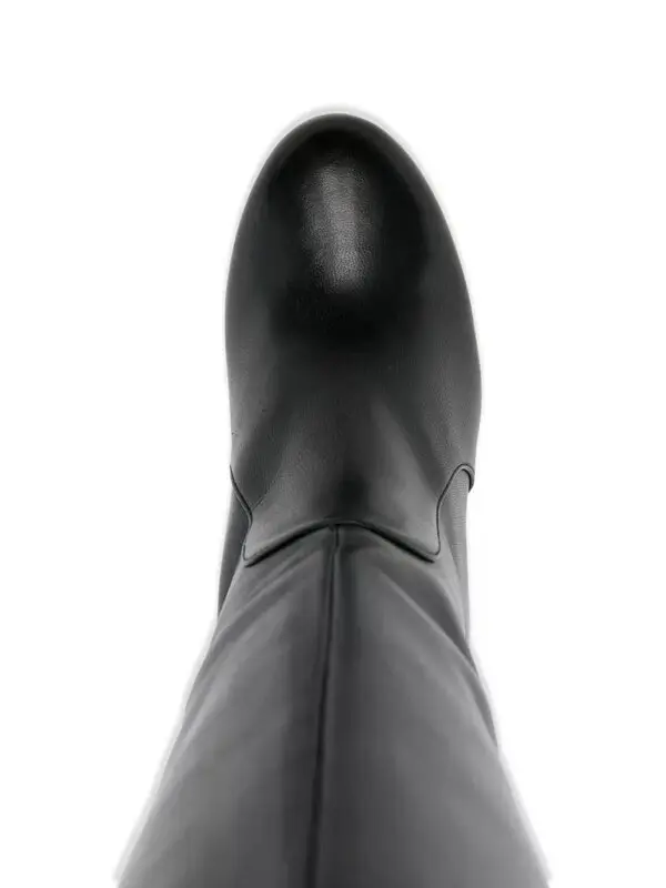 STUART WEITZMAN Slouchy Leather Over-the-knee Boots