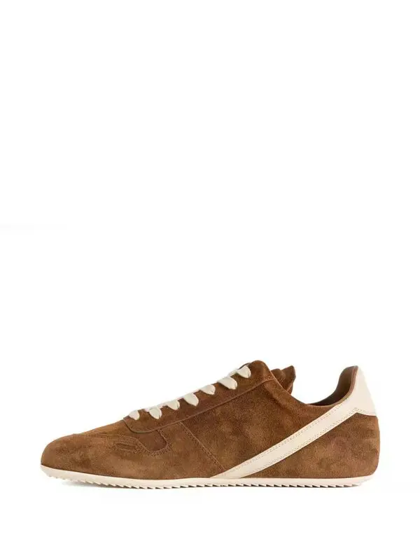 Rick Owens Minimal Suede Sneakers - Brown