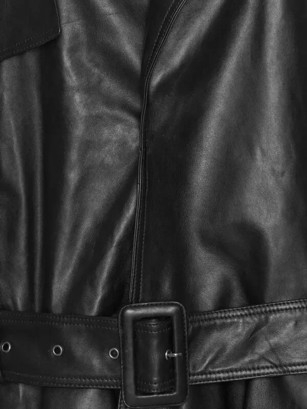 ROTATE BY BIRGER CHRISTENSEN Belted Leather Jacket
