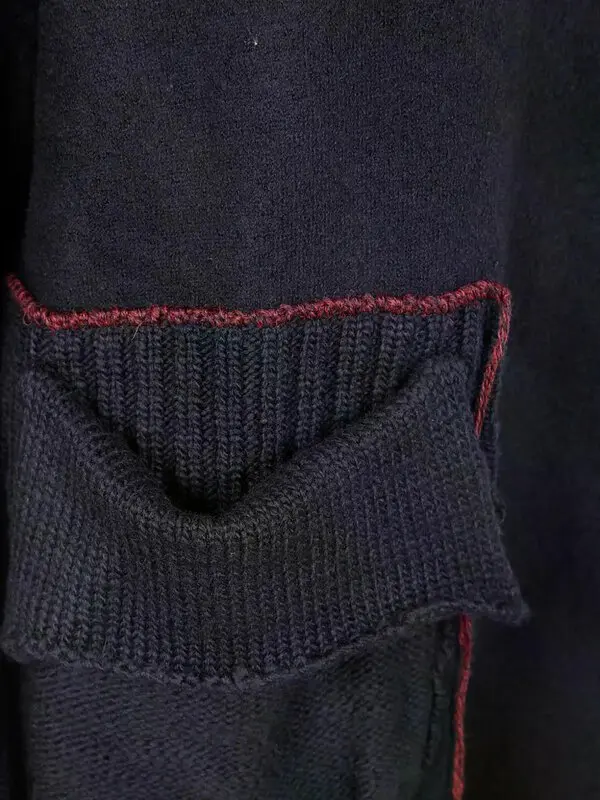 Y’s High-neck Ribbed Dress With Dropped Shoulders