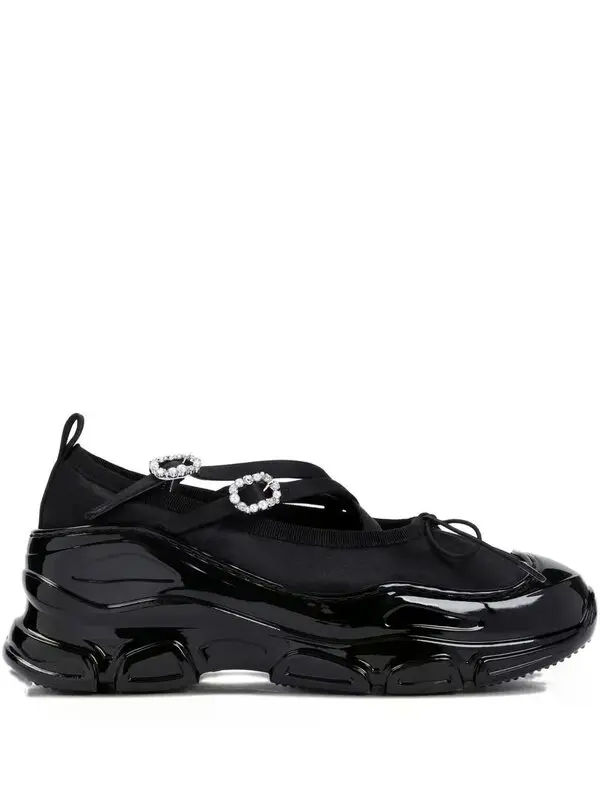 Simone Rocha Crystal-embellished Ballet Flats