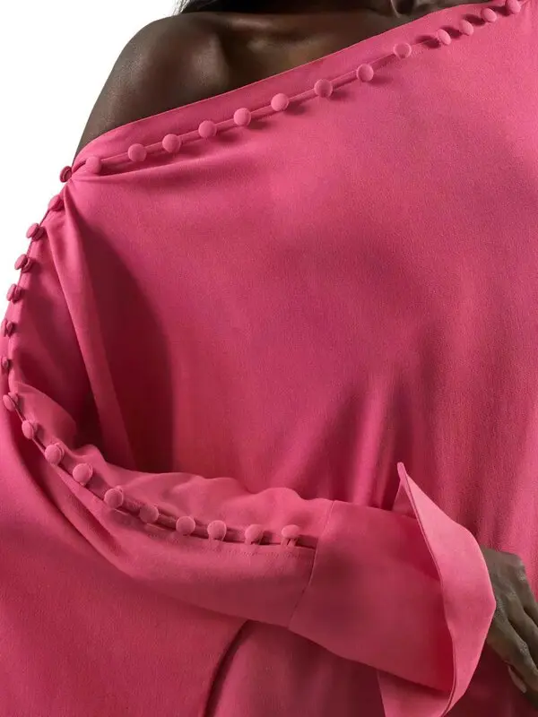 TALLER MARMO Mila Button-detailed Maxi Dress