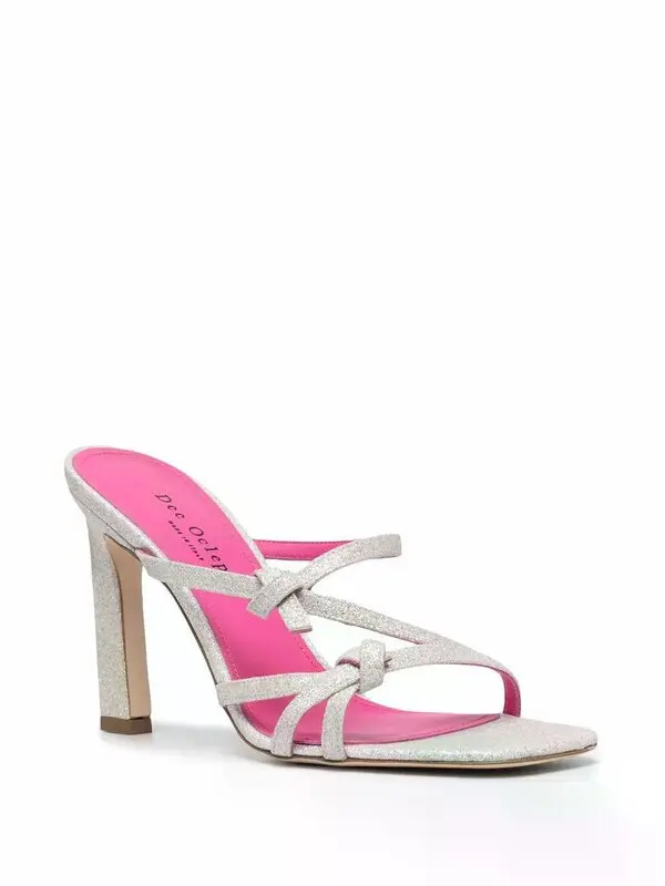 Dee Ocleppo Glittered Leather Sandals