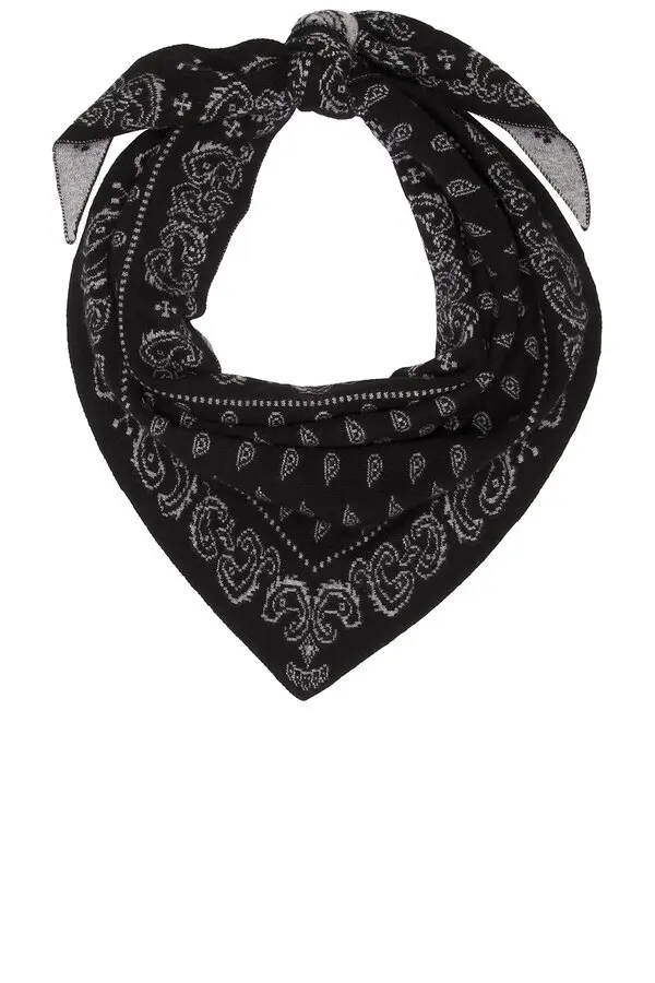 Guest In Residence The Wild Rag In Navy - Black & Heather Grey