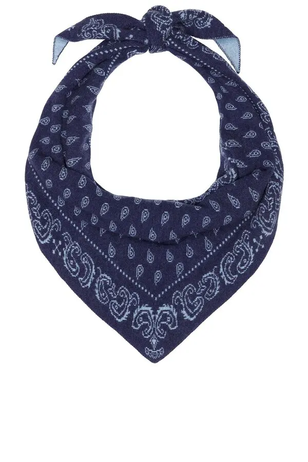 Guest In Residence The Wild Rag In Navy - Navy & Clear Sky