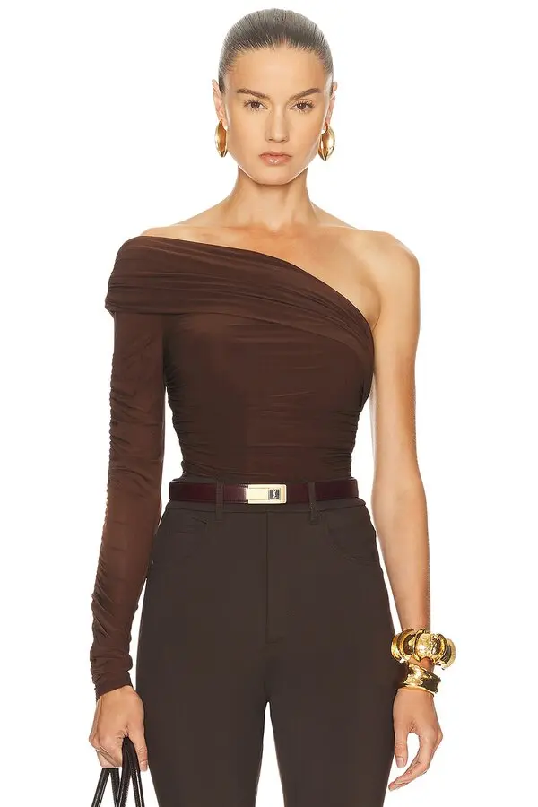 Ronny Kobo Adriene One-shoulder Top