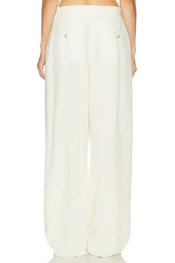 TOTEME Wide Fluid Trouser - Ecru