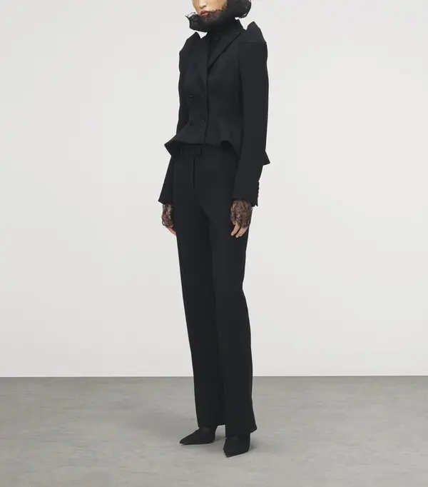 Alexander McQueen Stretch-wool Structured Blazer