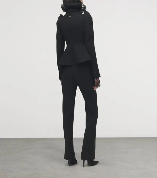 Alexander McQueen Stretch-wool Structured Blazer