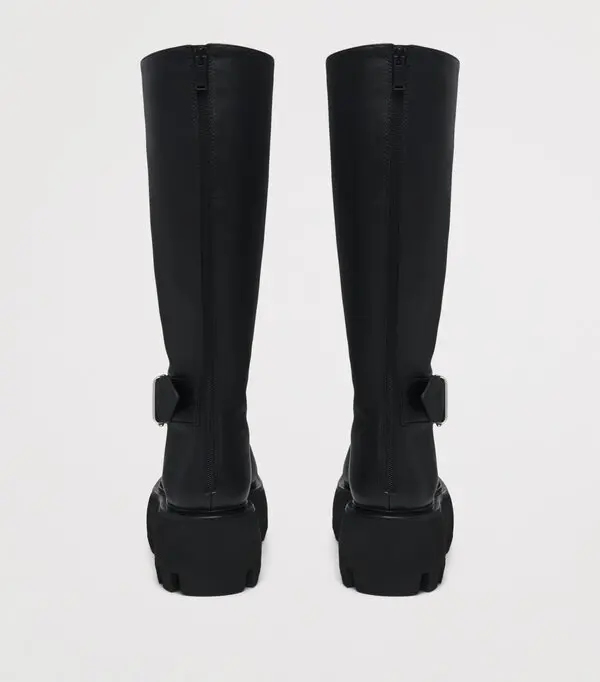 Alexander McQueen Leather Knee-high Boots