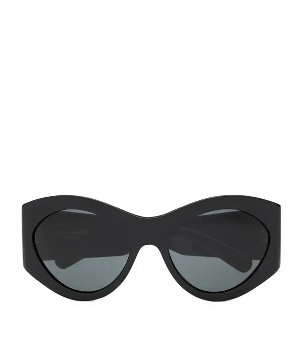 Saint Laurent Acetate Butterfly Sunglasses - Black
