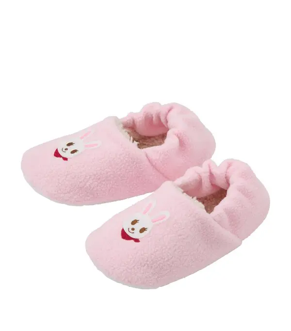 MIKI HOUSE Fleece Room Shoes - Pink