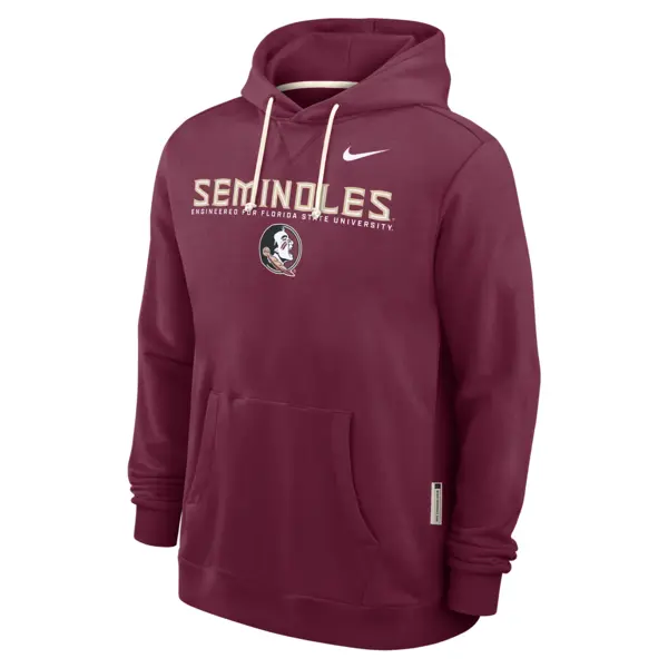 Nike Florida State Sideline Dri-fit College Pullover Hoodie - Red
