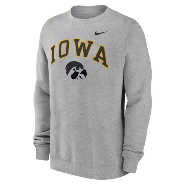 Nike Iowa Arch College Pullover Crew - Grey