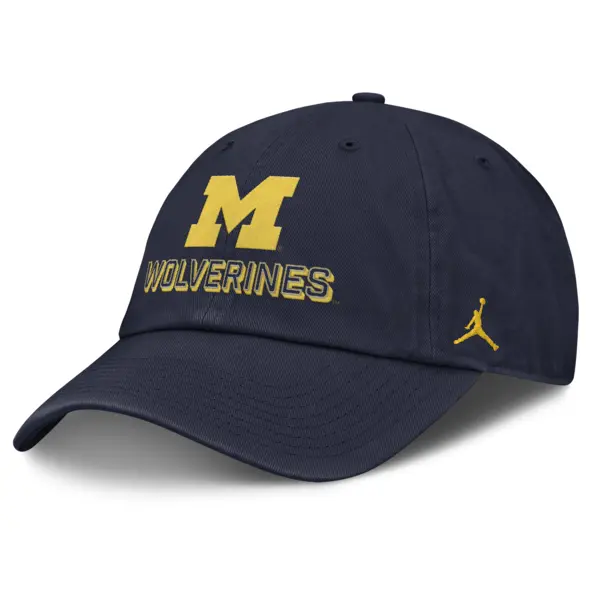 JORDAN Michigan On-field Club Gameday Adjustable Hat - White