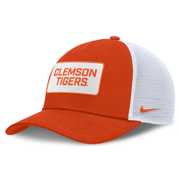 Nike Clemson On-field Rise College Trucker Adjustable Hat - Orange
