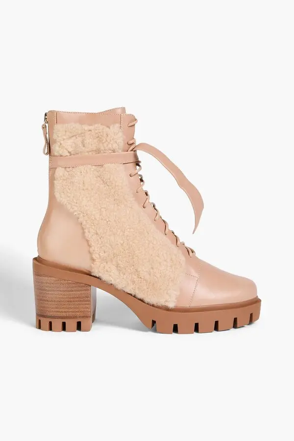 ALEXANDRE BIRMAN Clarita Shearling Combat Boots