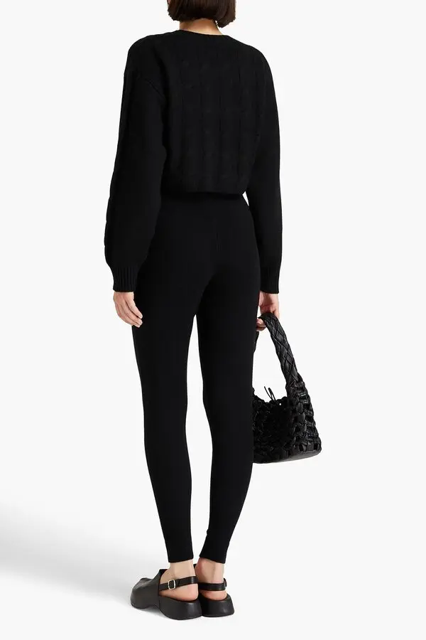 Le Kasha Jude Cropped Cable-knit Cashmere Sweater