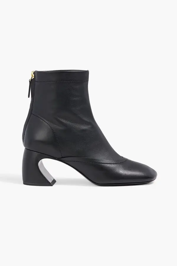 3.1 Phillip Lim Leather Ankle Boots - Black